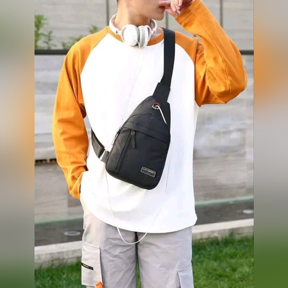 Bags | New Black Chest Bag | Poshmark